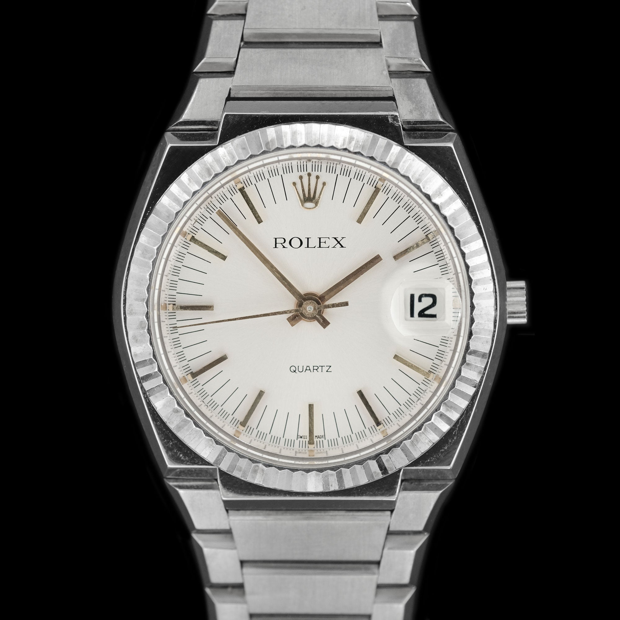 Rolex Texano ref.5100 Quartz Beta-21 White Gold from 1970 | Relojes ...
